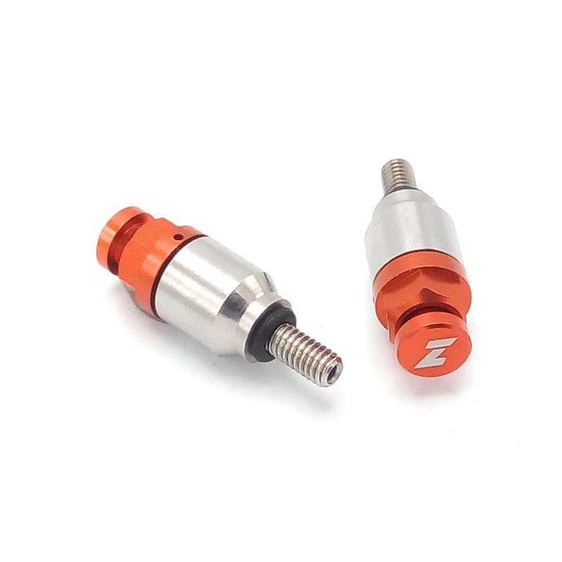ZAP TechniX Gabelentlüfterset (WP/Marzochi) M4 - orange Edelstahl - Motocross Shop Mister-MX